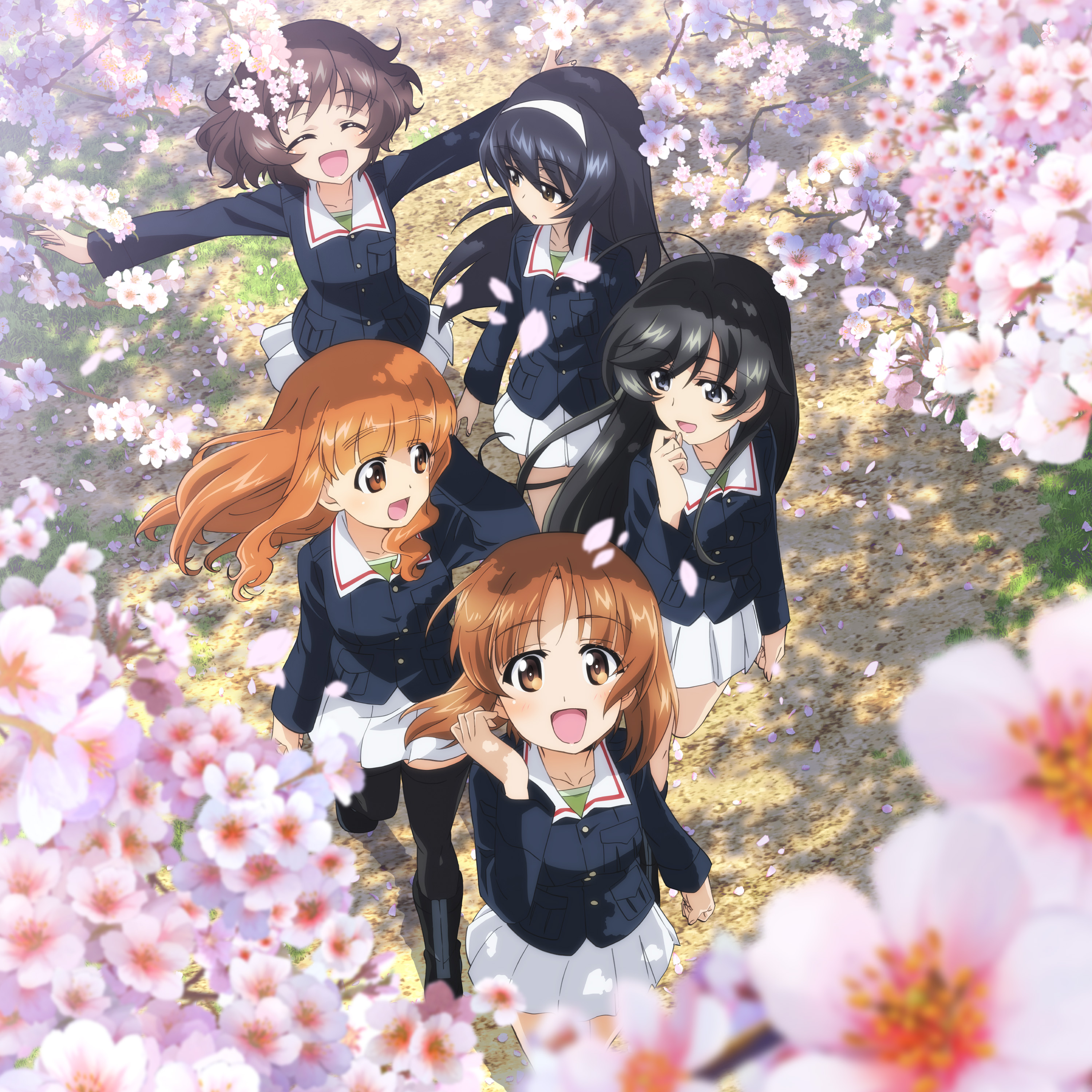 Girls Und Panzer Akiyama Yukari Isuzu Hana Nishizumi Miho Reizei Mako